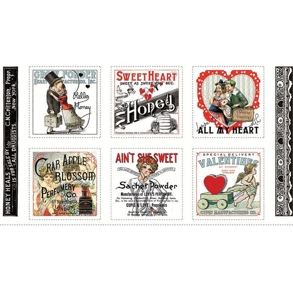 Fabric, All My Heart Valentine Ads by J. Wecker Frisch - (by the panel ...