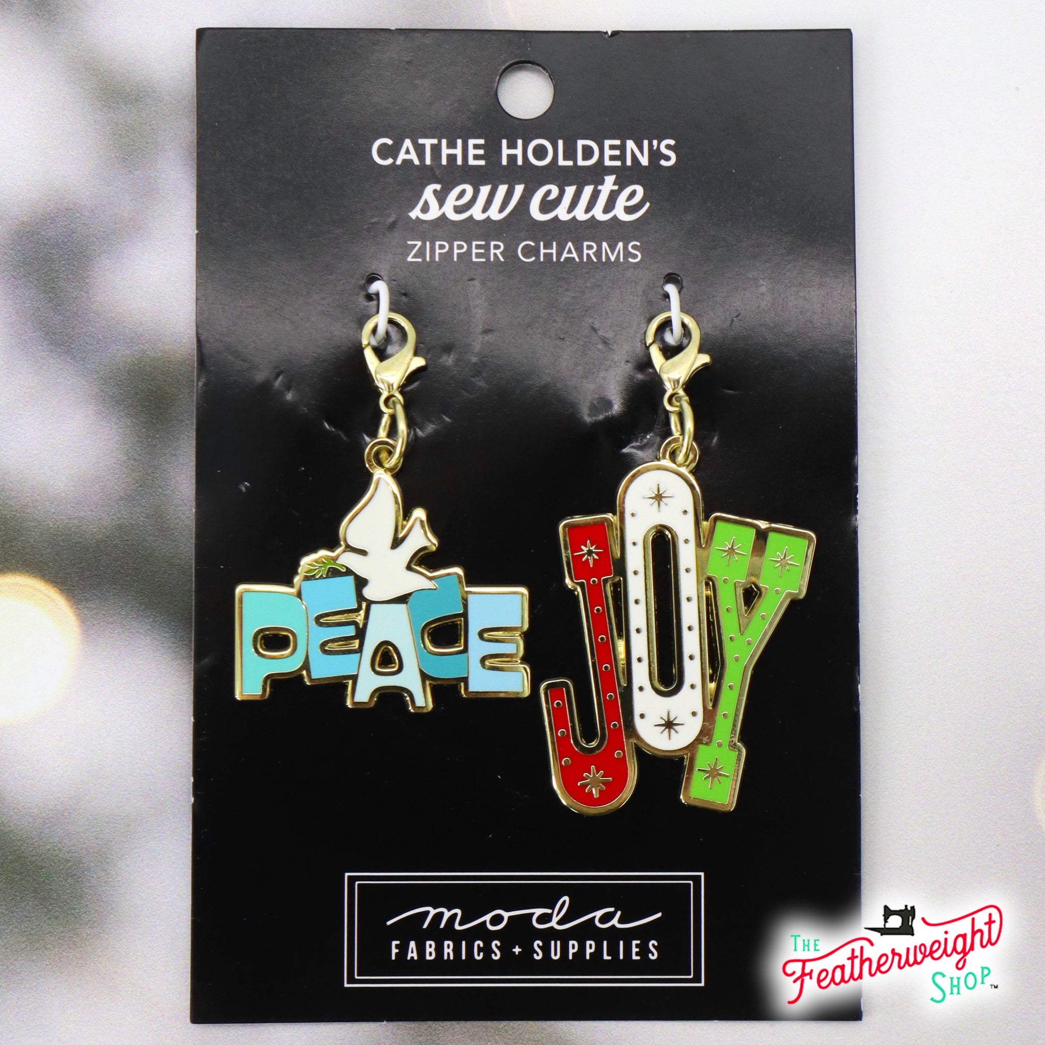 Enamel Charm Zipper Pull - PEACE & JOY by Cathe Holden – The Singer ...