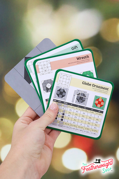 PATTERN BLOCK SET, Quilt Builder Card Deck Christmas – The Singer ...