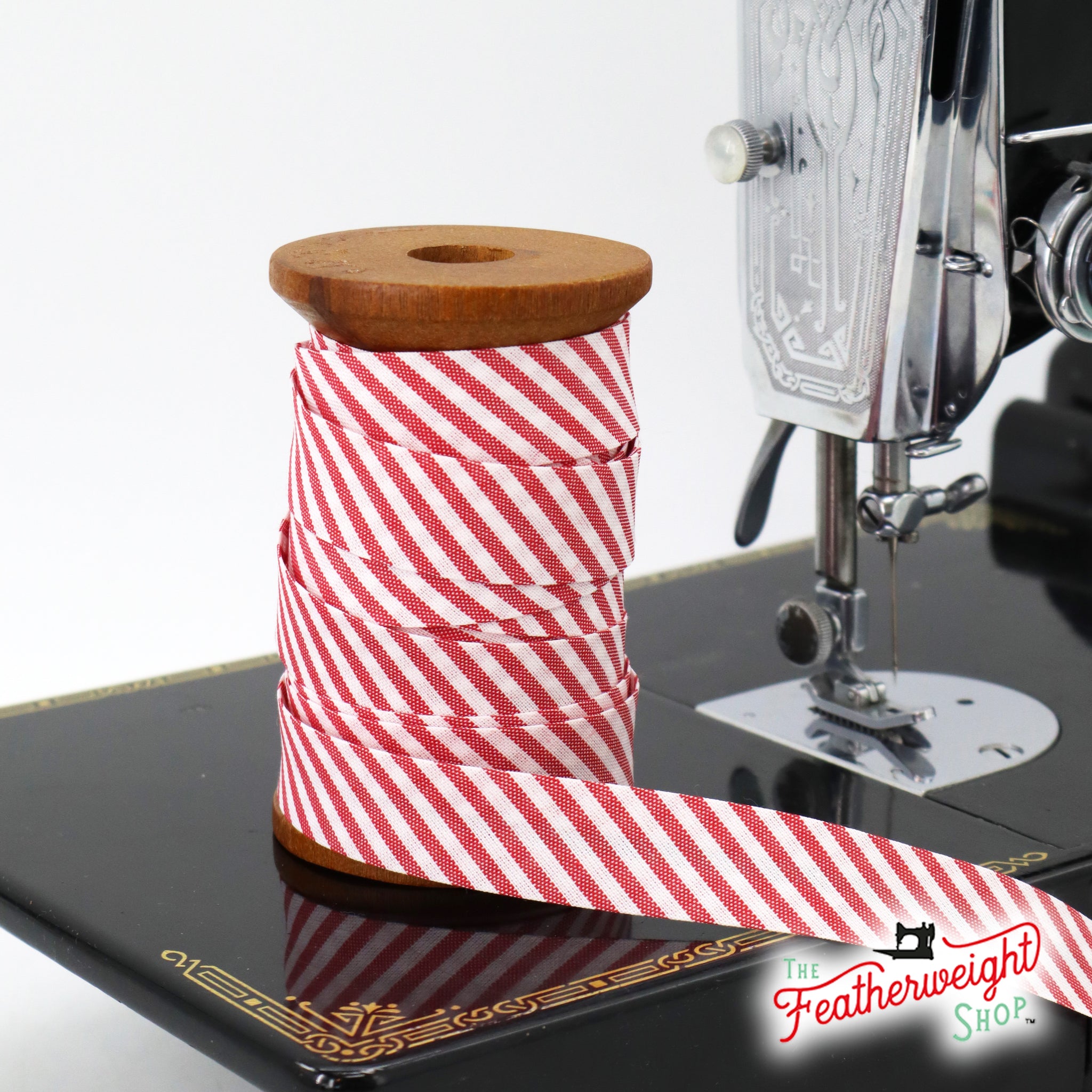 BIAS TAPE, Red & White Single Fold (by the yard) – The Singer ...
