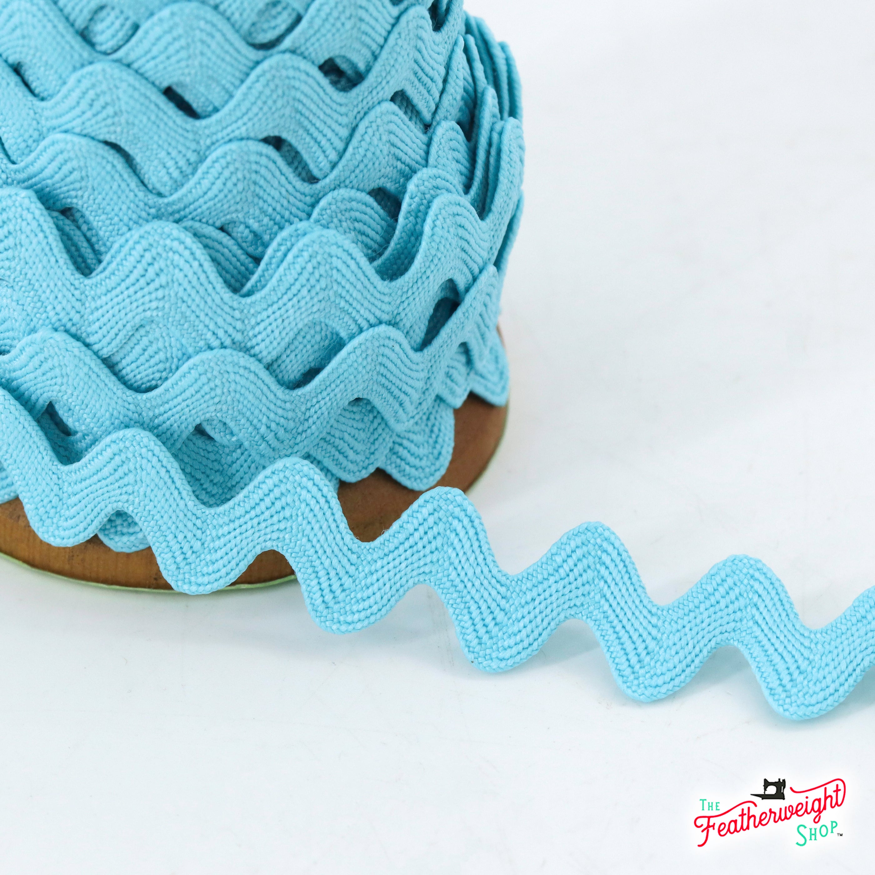 5/8" Inch RILEY AQUA VINTAGE TRIM Large RIC RAC by Lori Holt (by the y ...