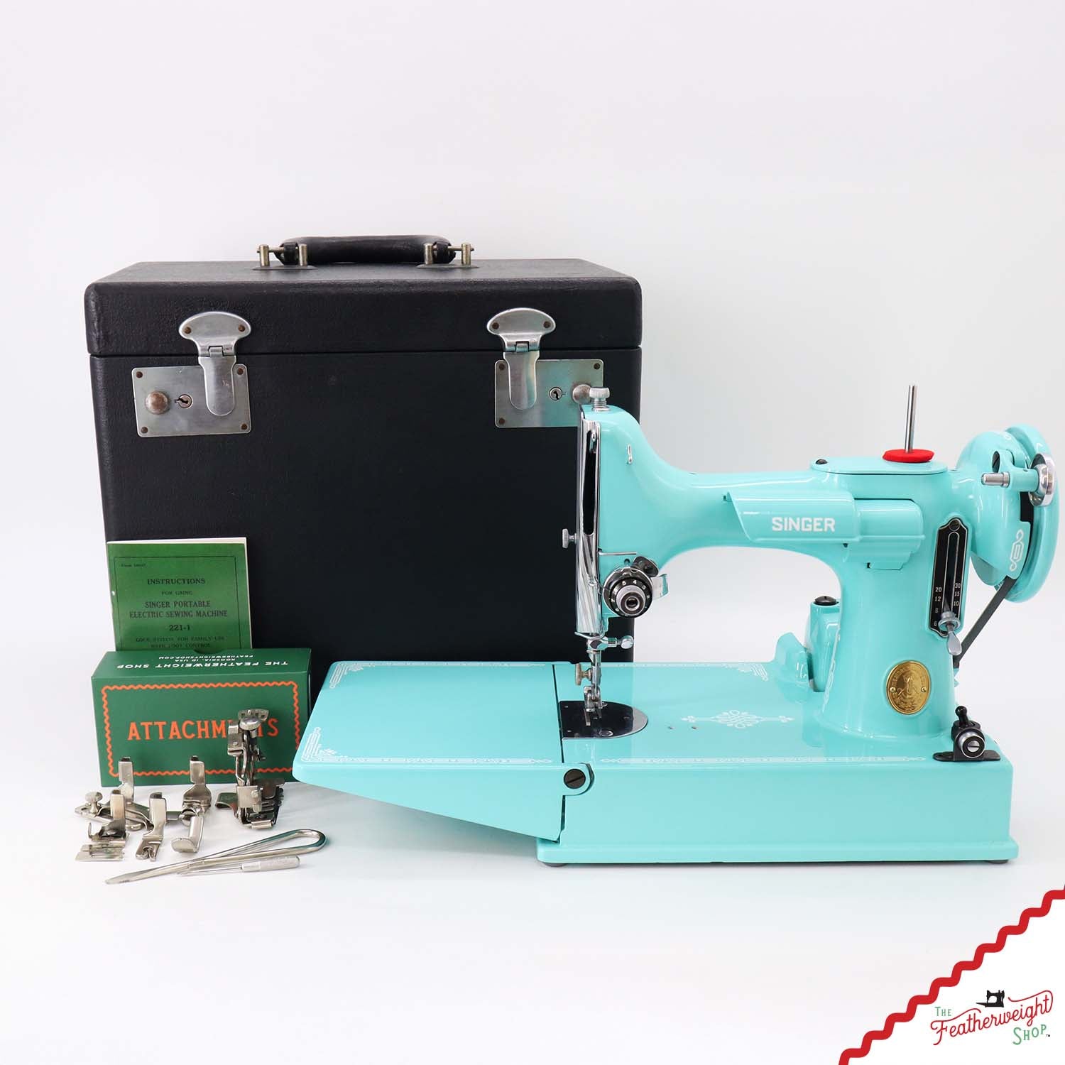Singer Featherweight 221 AJ131*** - Fully Restored in Tiffany Blue ...