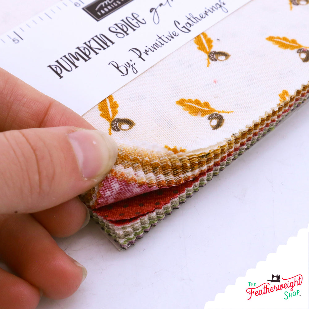 Fabric, Pumpkin Spice Gatherings - 5" CHARM PACK – The Singer ...