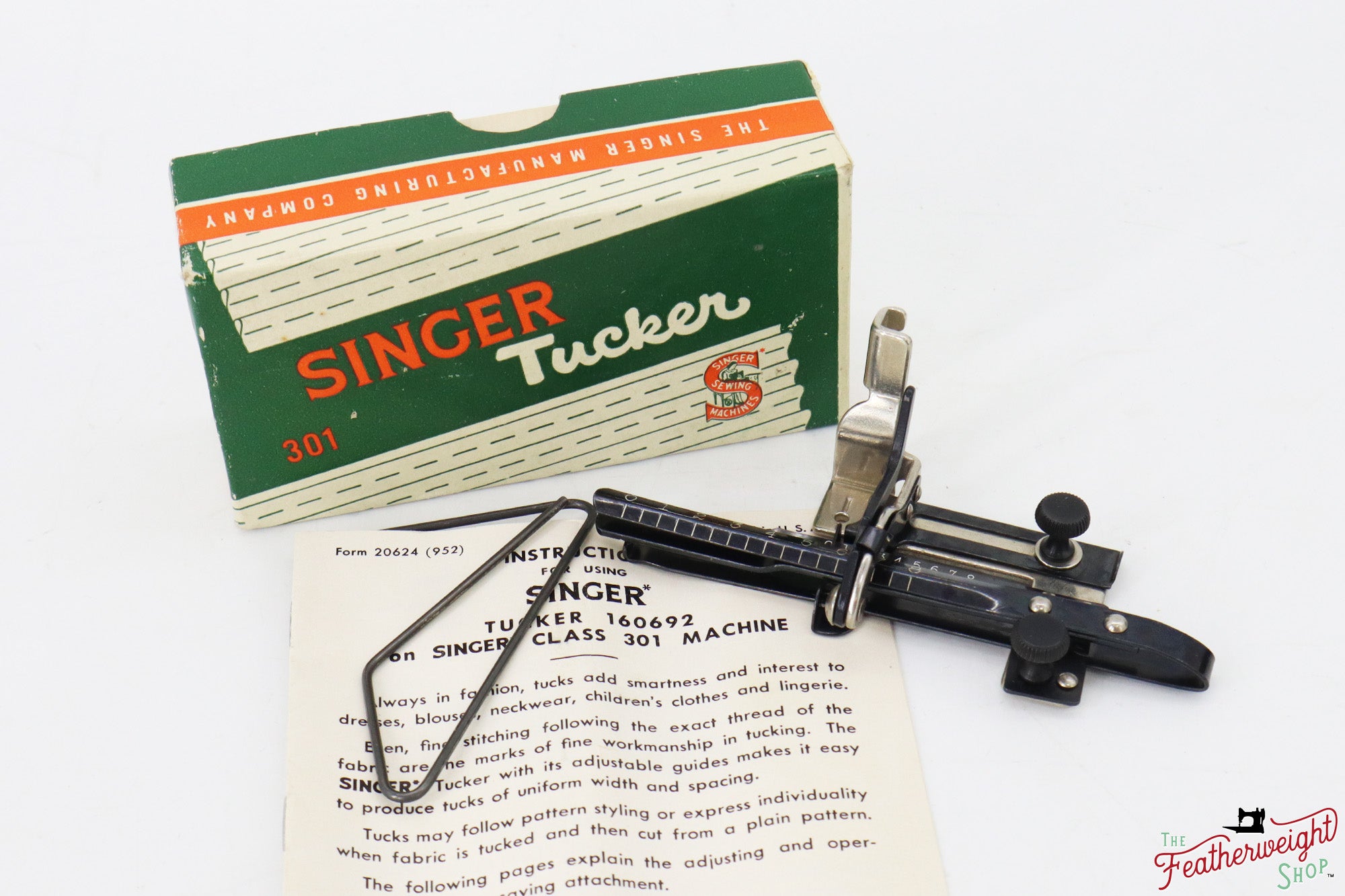 Singer Featherweight 221 222 Tucker Pintuck Attachment – The Singer ...
