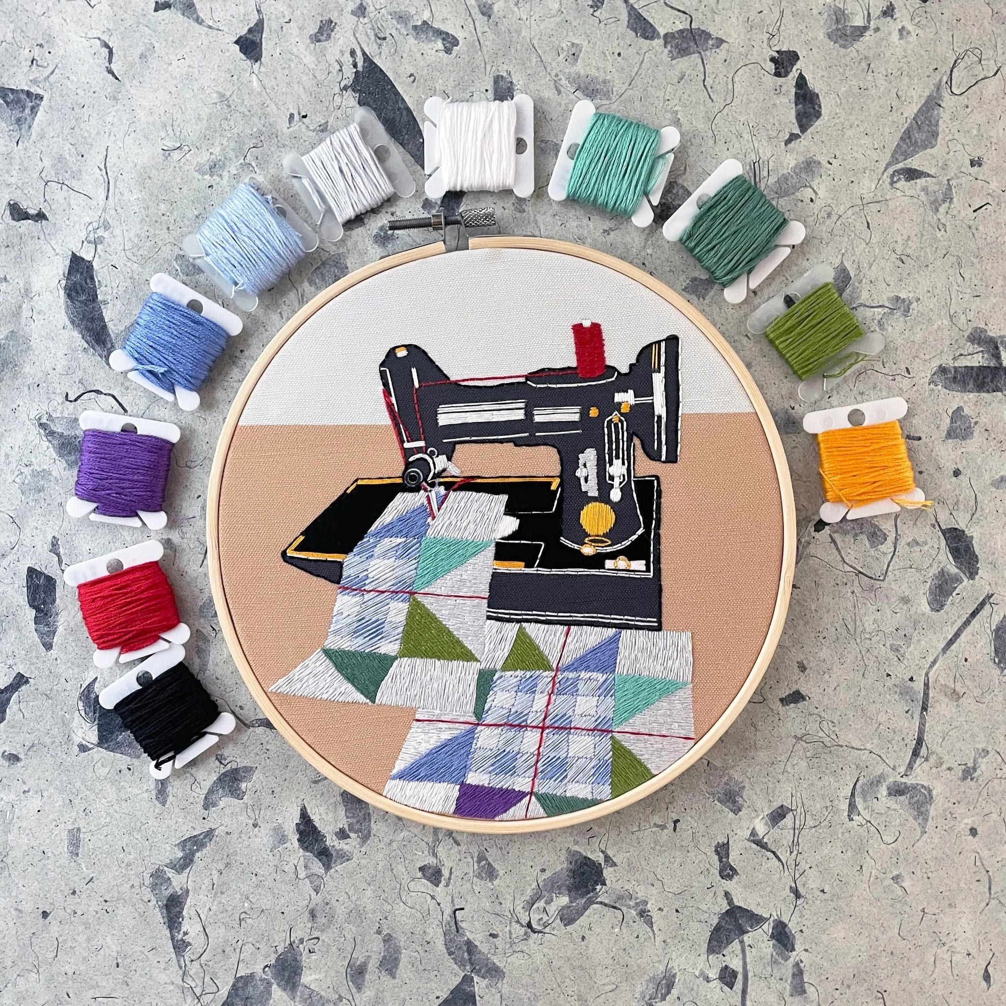 KIT, Featherweight Sewing Machine Embroidery DIY by Kate Wyatt – The ...