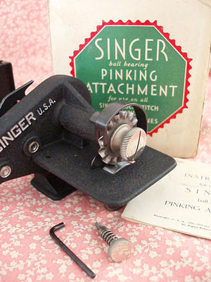 Pinking Attachment, Singer (Vintage Original) – The Singer ...