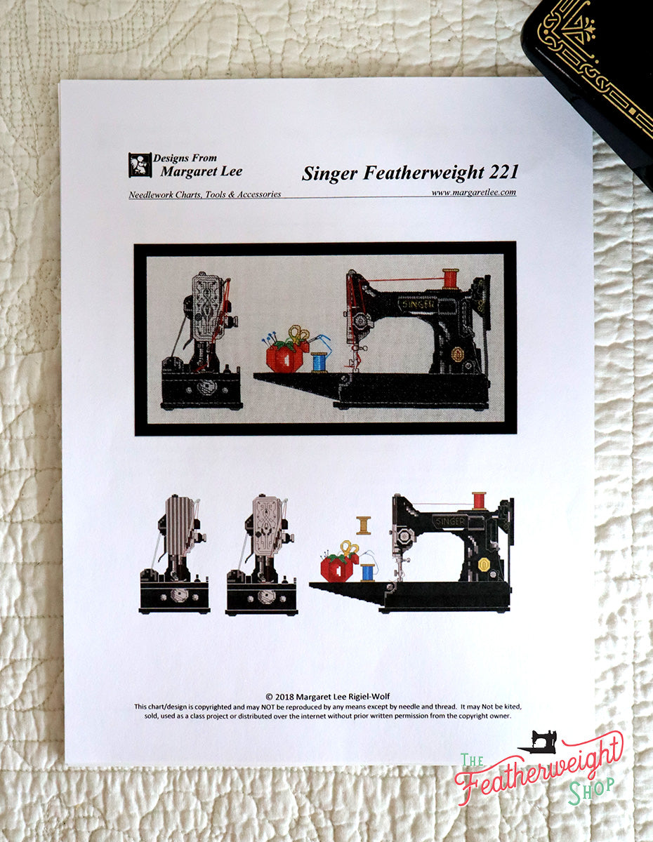 Counted Cross Stitch PATTERN, Singer Featherweight 221 – The Singer ...
