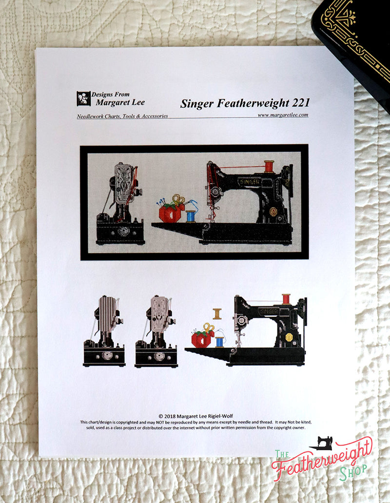 Counted Cross Stitch PATTERN, Singer Featherweight 221 – The Singer ...