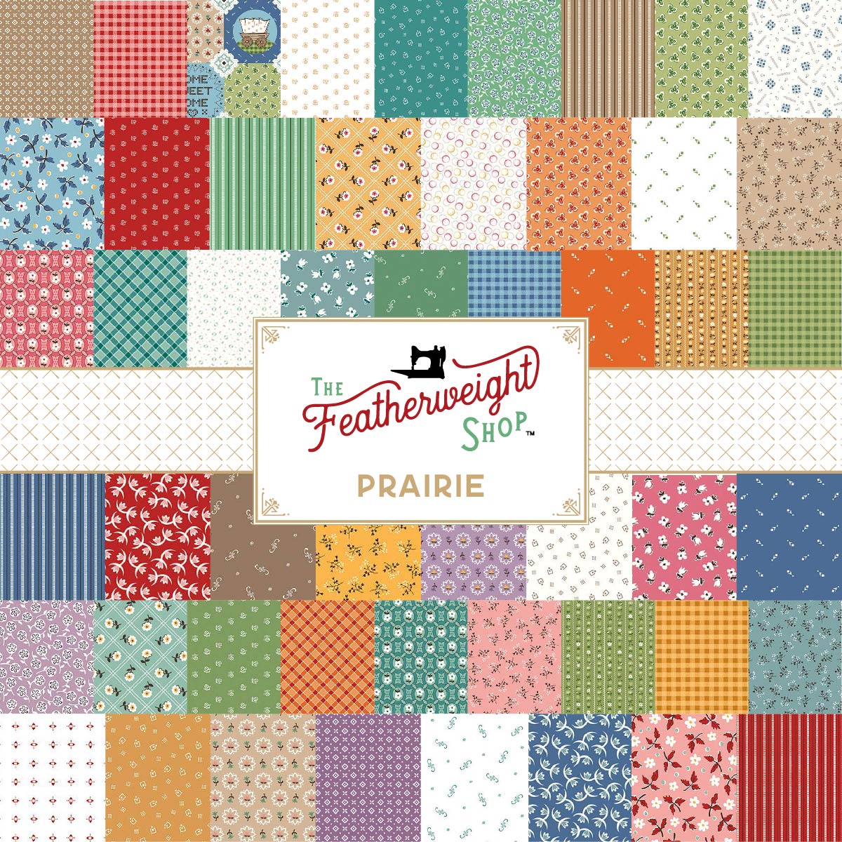 Fabric, Prairie by Lori Holt MEMORIES DENIM (by the yard) – The Singer ...