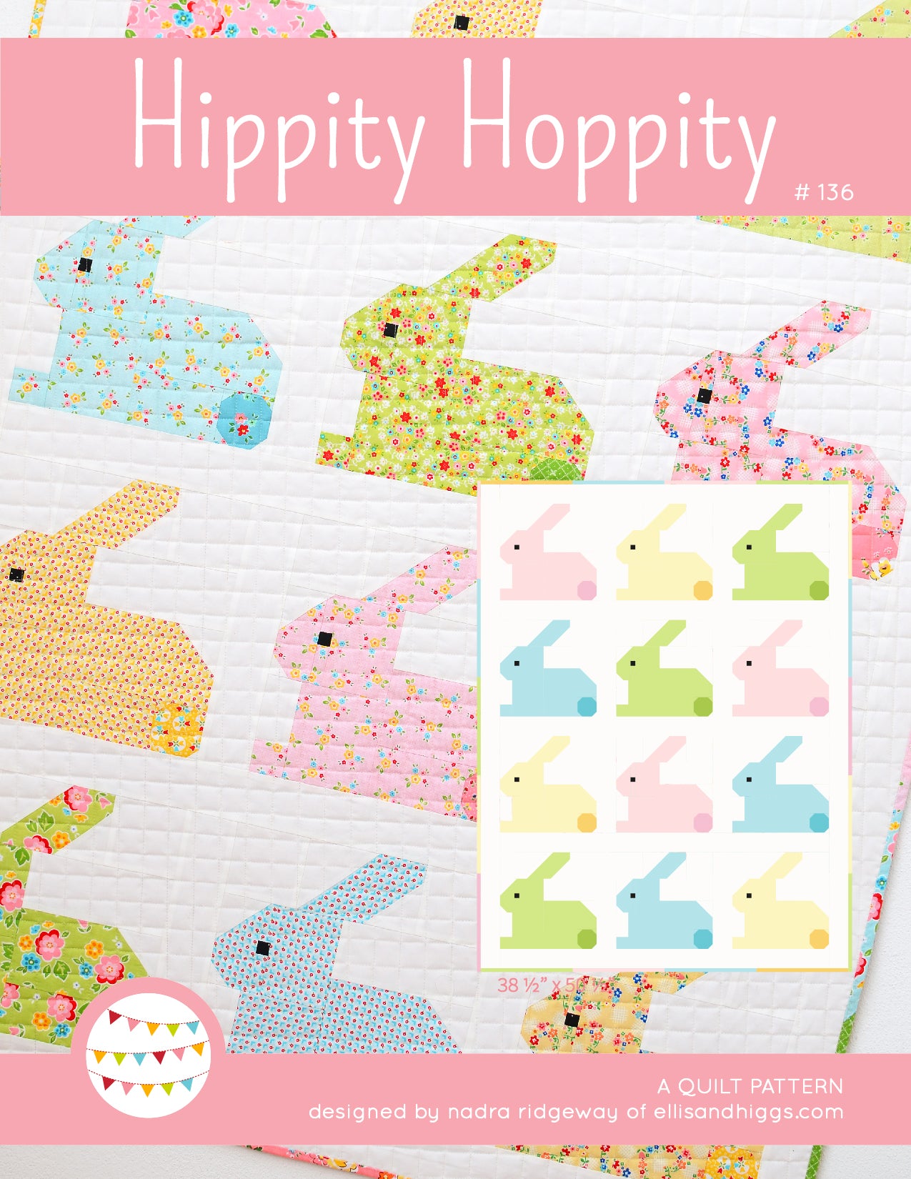 Pattern, Hippity Hoppity Baby Quilt by Ellis & Higgs (digital download ...