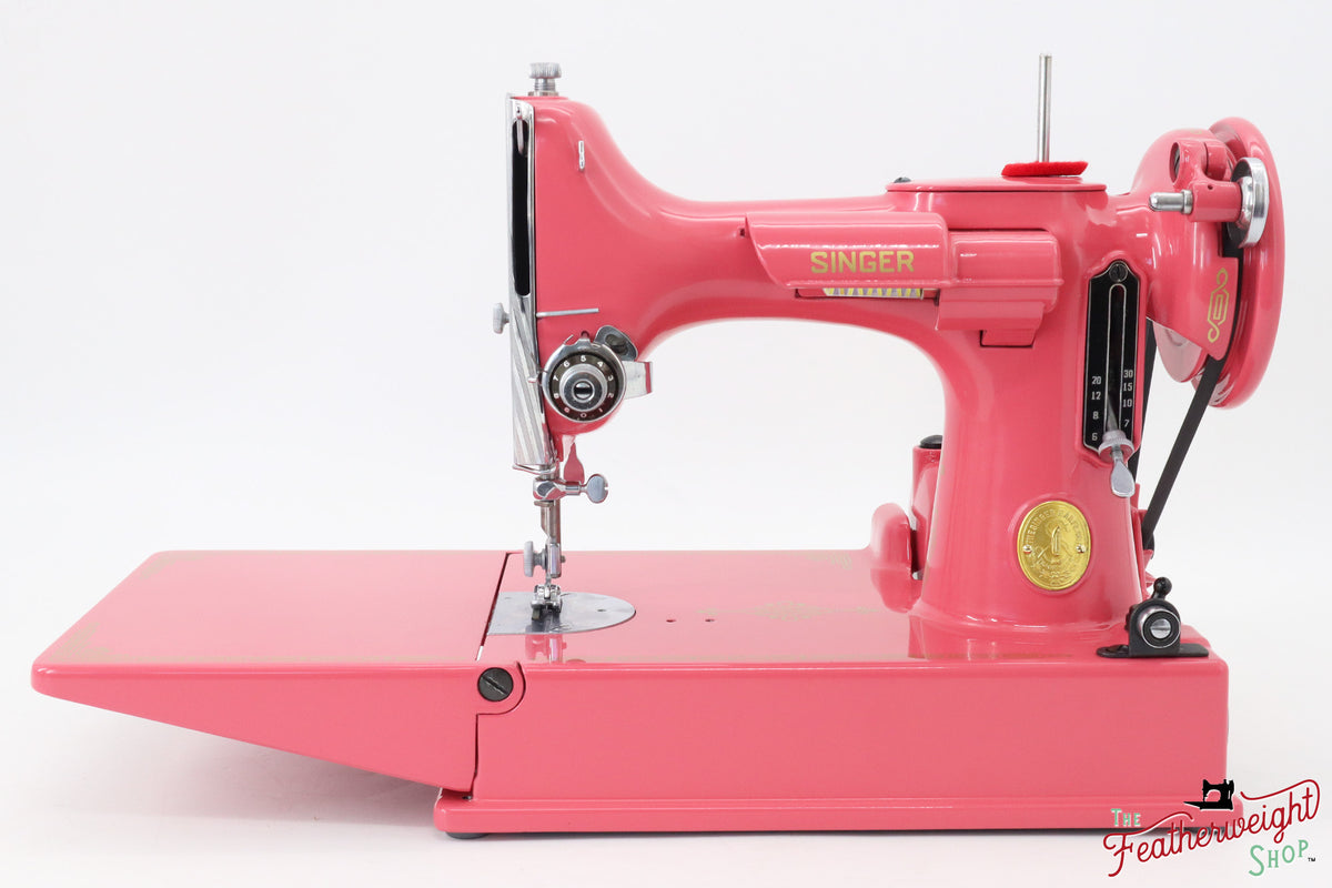 Singer Featherweight 221, AH664*** - Fully Restored in Happy Pink Grap ...