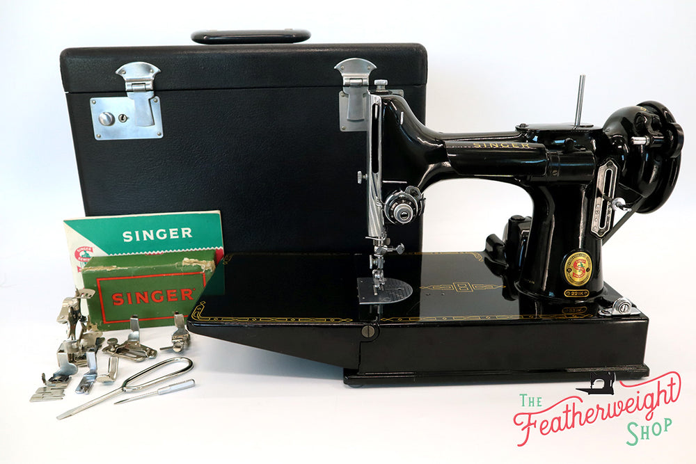 Singer Featherweight 221K Sewing Machine RED "S" ES172*** – The Singer ...
