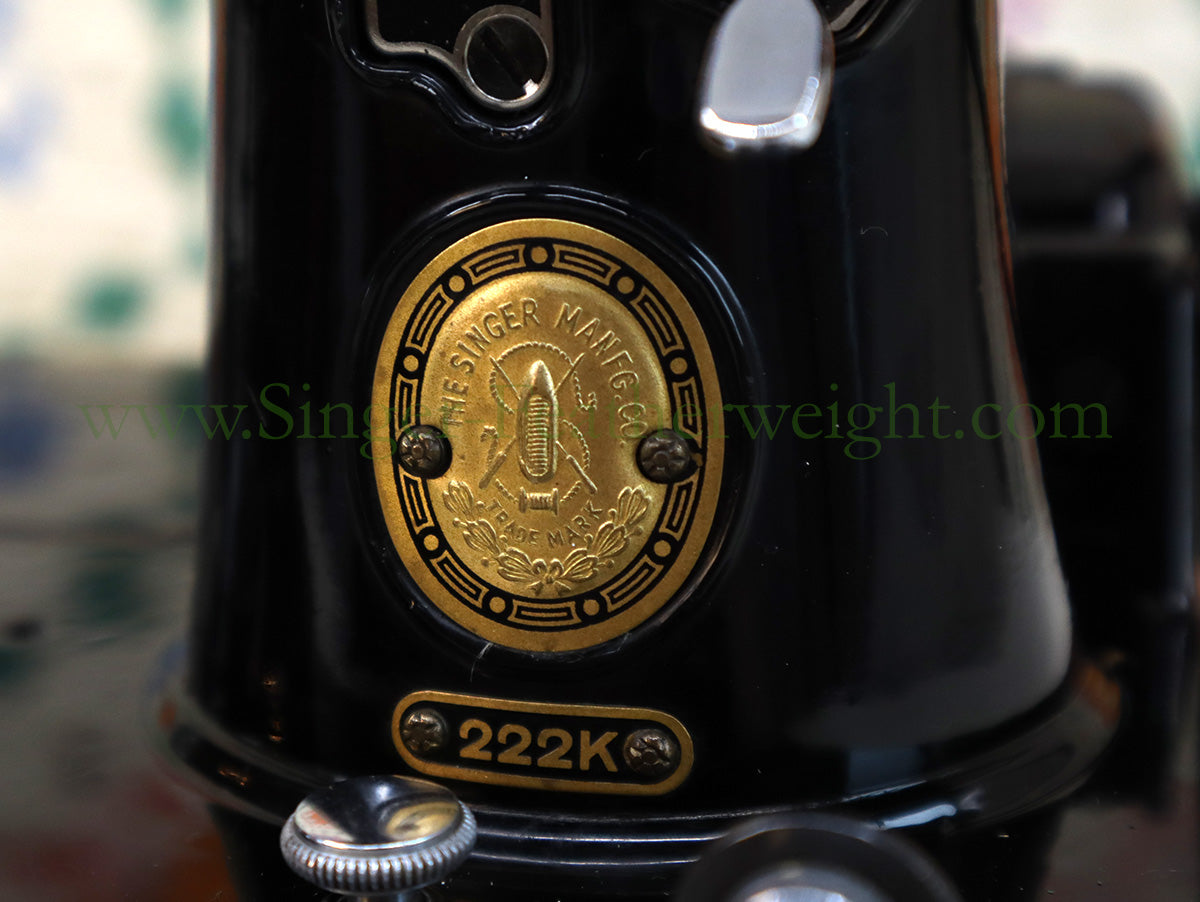 Singer Featherweight 222K Sewing Machine For Sale – The Singer ...
