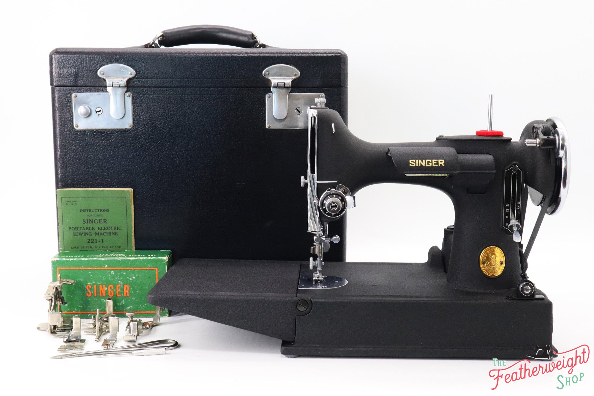 Singer Featherweight 221 Sewing Machine WRINKLE Crinkle – The Singer ...