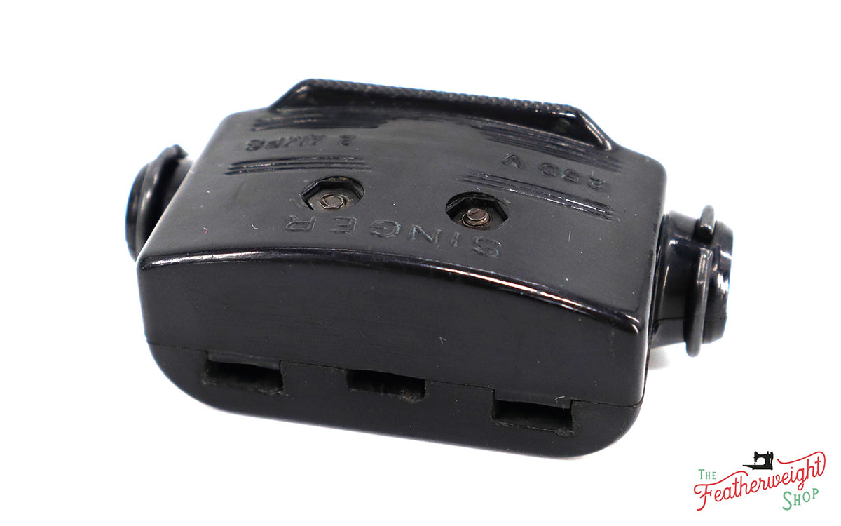 PLUG, Bakelite for FLAT PRONG - Singer Featherweight (Vintage Original ...