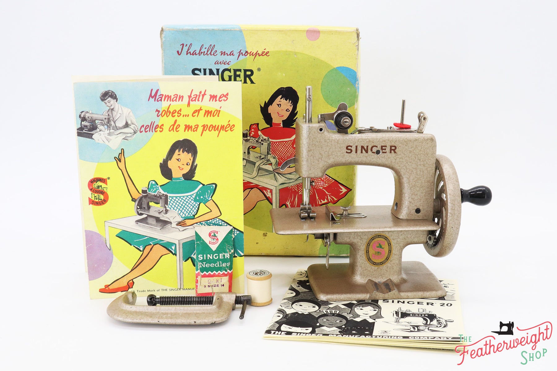 Singer Sewhandy Model 20 - Hammered Wispy Mauve - RARE, Complete Set ...