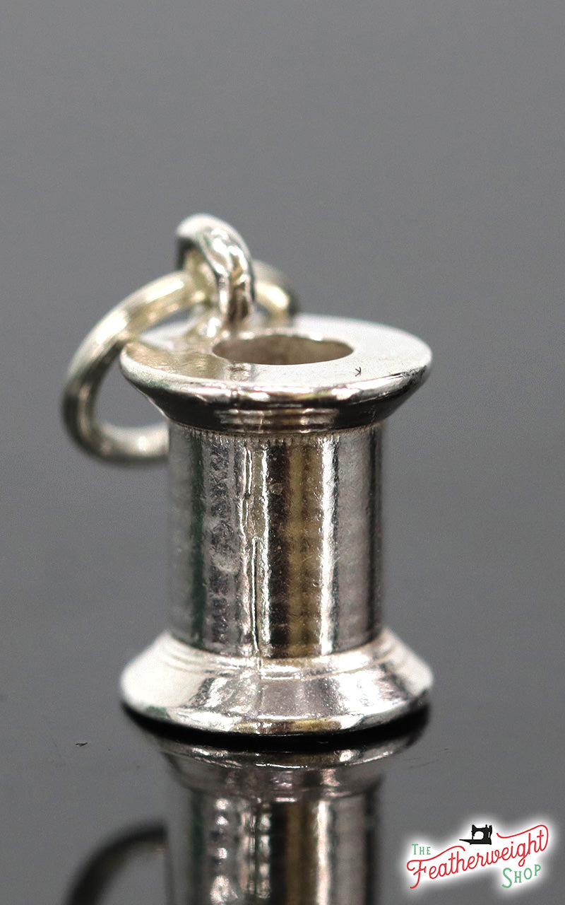 Jewelry, Thread Spool Sterling Silver, CHARM – The Singer Featherweight ...