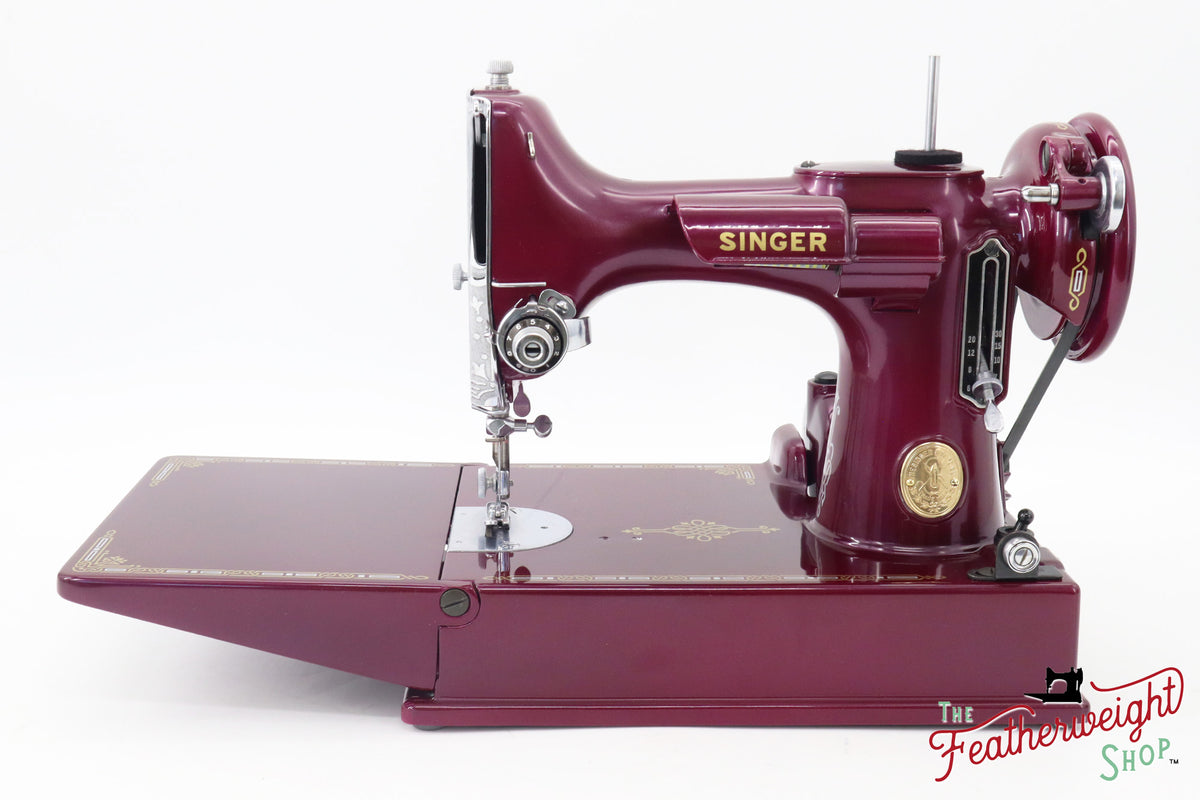 Singer Featherweight 221, AH063*** - Fully Restored in Friesen Peony ...