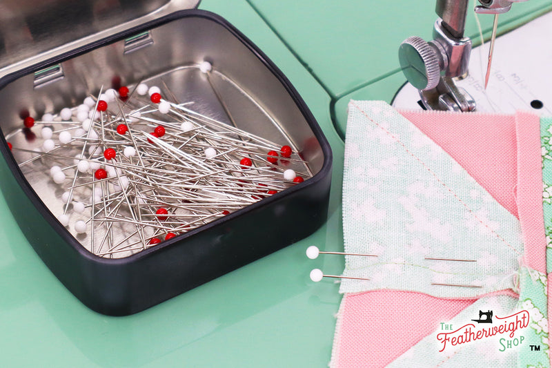 Featherweight Pin Tin & Nostalgic Box - Red Plaid – The Singer ...