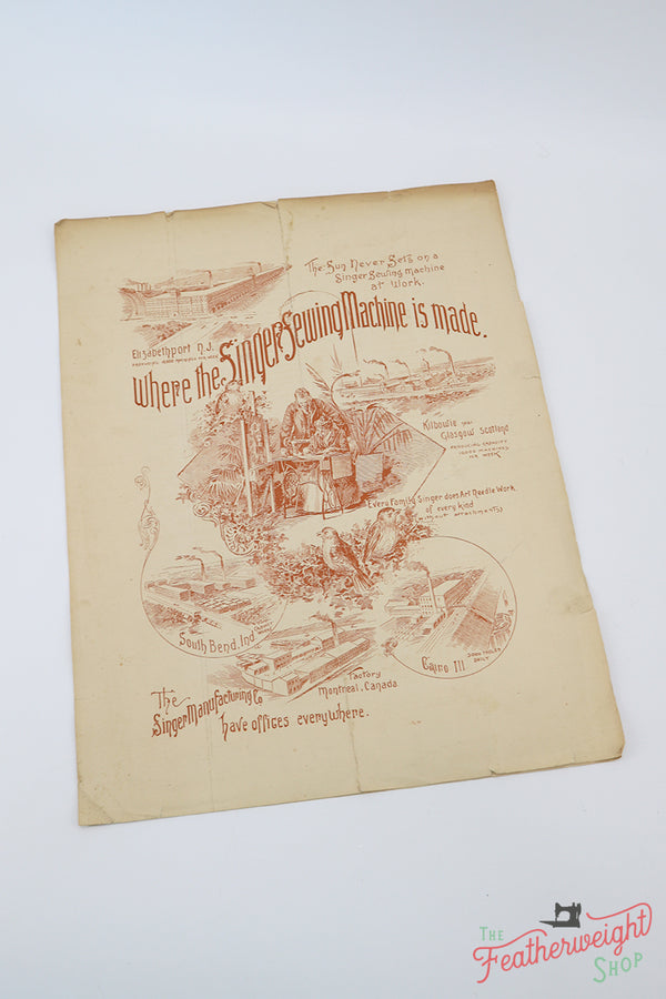 Sheet Music, The Merry Singer 1891 (Vintage Original) - RARE – The ...