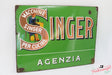 Enamel Singer Sign, Italian (Vintage Original) - RARE – The Singer ...