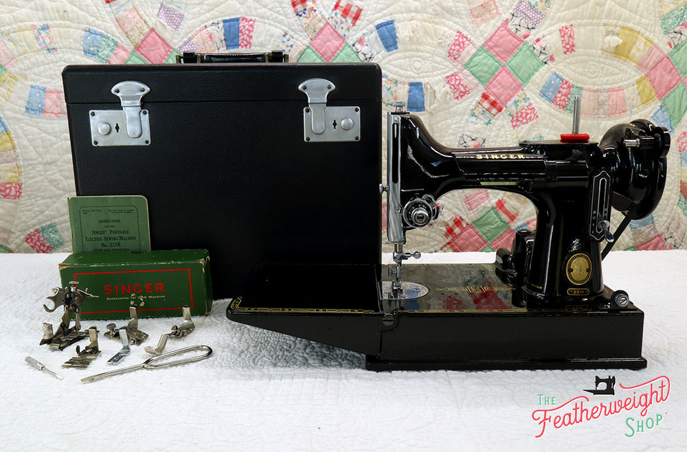 Singer Featherweight 221K Sewing Machine For Sale – The Singer ...