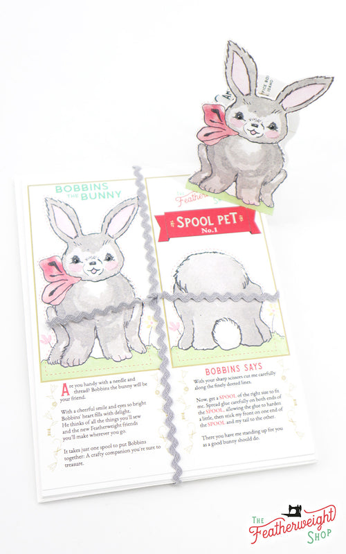 Postcard Spool Pet, Bobbins the Bunny (Bundle of 5) – The Singer ...