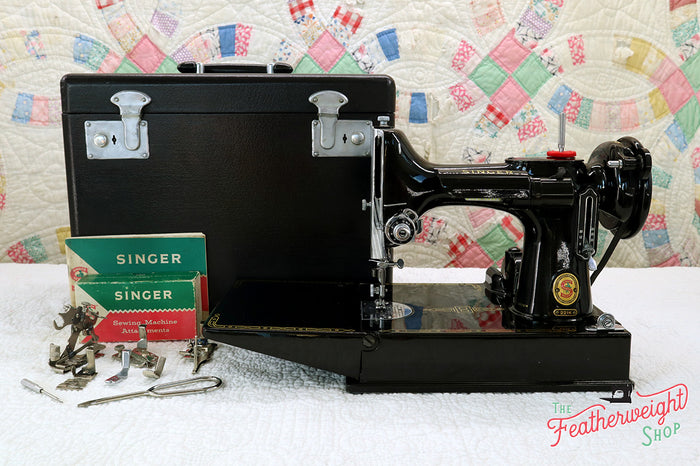 Singer Featherweight 221 Sewing Machine, RED "S" ES242*** – The Singer ...