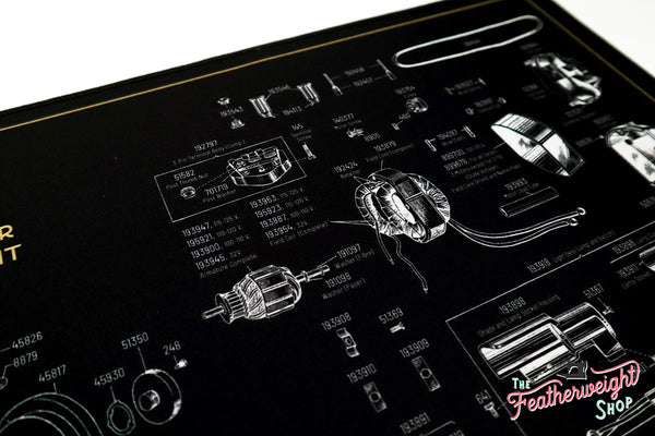 Servicing Mat, Featherweight Schematic – The Singer Featherweight Shop