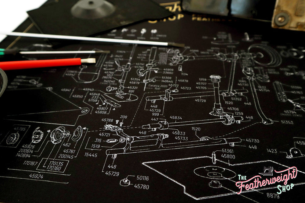 Servicing Mat, Featherweight Schematic – The Singer Featherweight Shop