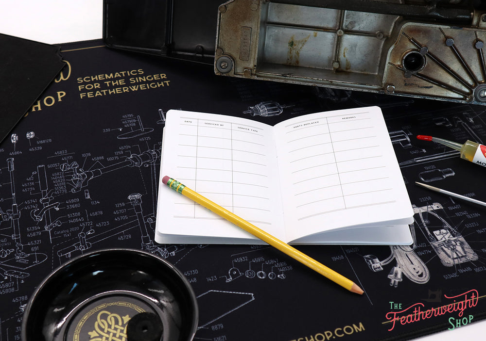 Maintenance LOG BOOK for Singer Featherweight 221 222 Service Records ...