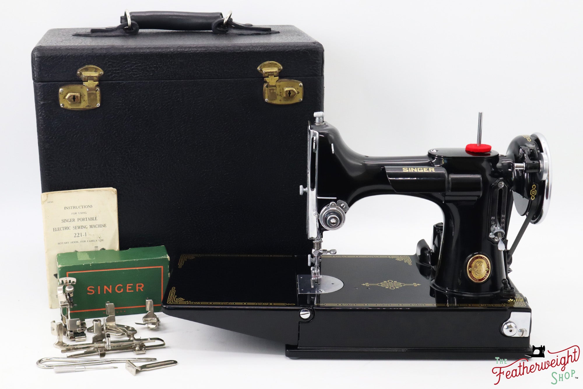 Singer Featherweight 221 Sewing Machine For Sale – The Singer ...