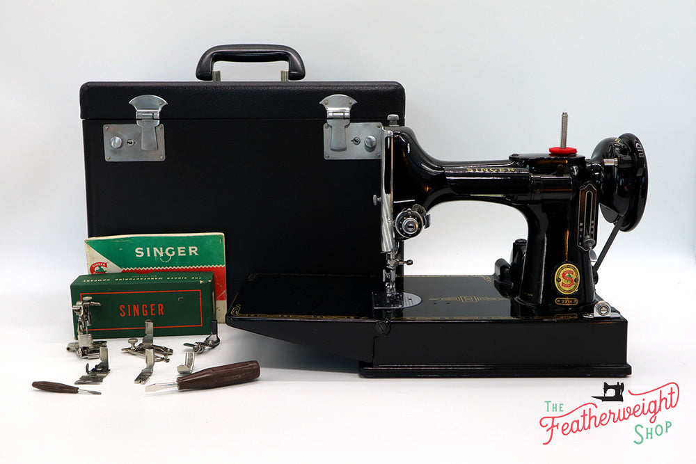 Singer Featherweight 221K Sewing Machine, RED "S" ES249*** – The Singer ...
