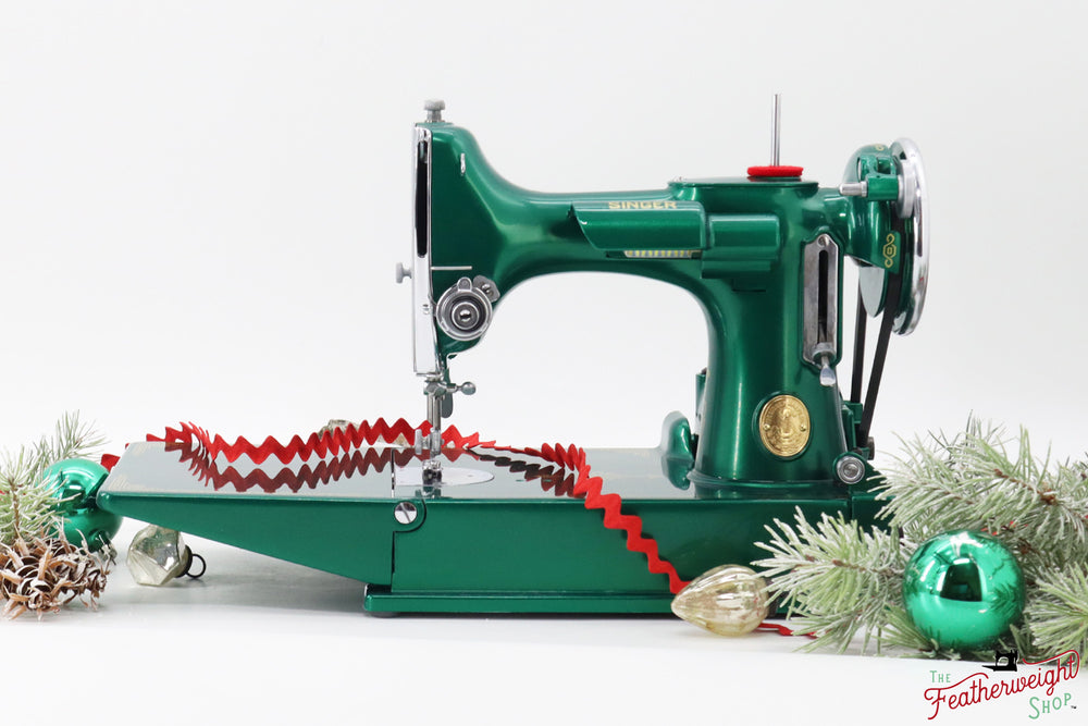 Singer Featherweight 221, AE055*** - Fully Restored in Emerald Green ...