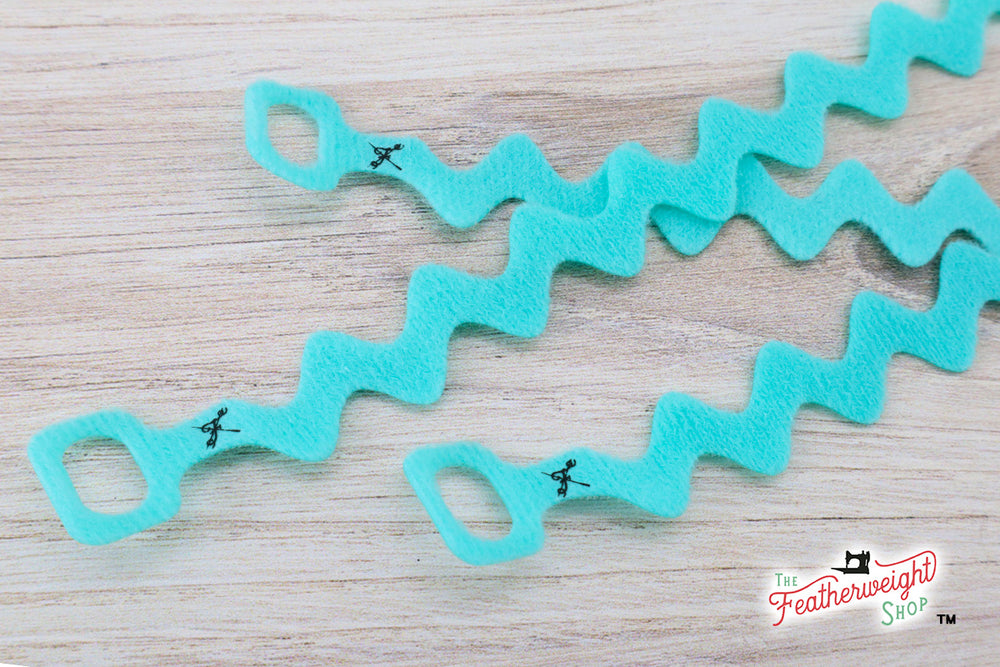 Cord WRAP, Ric Rac - Set of 3 (TEAL) – The Singer Featherweight Shop
