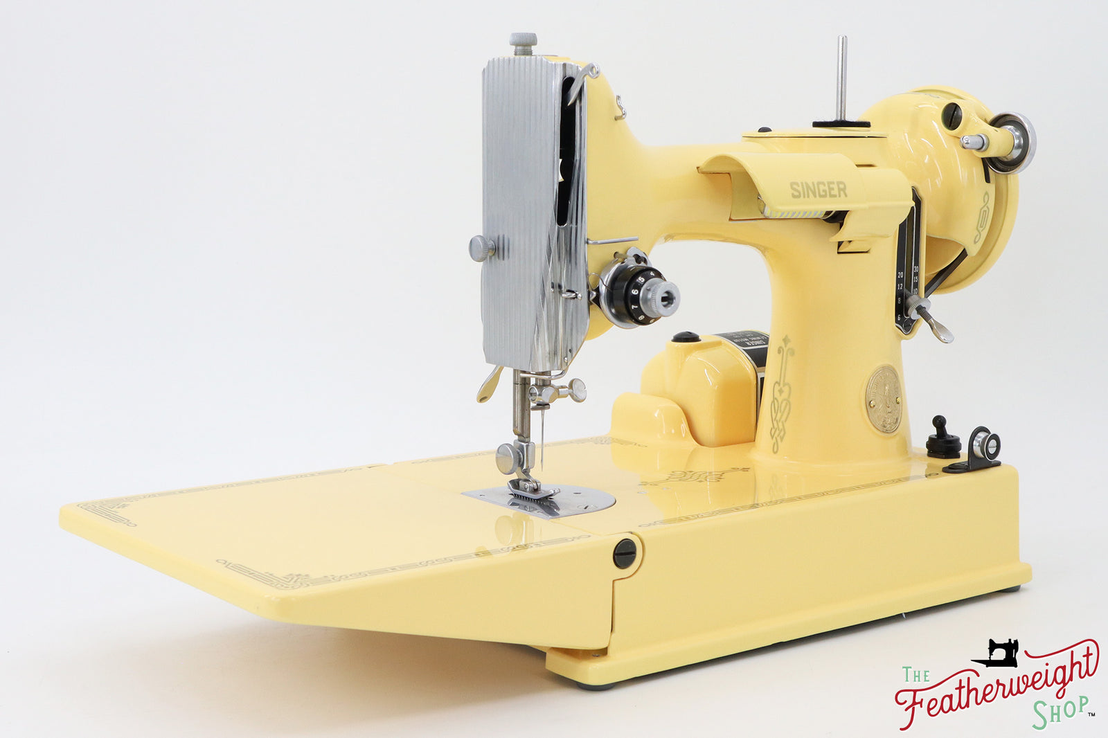 Singer Featherweight 221, AH6642** - Fully Restored in Happy Yellow ...