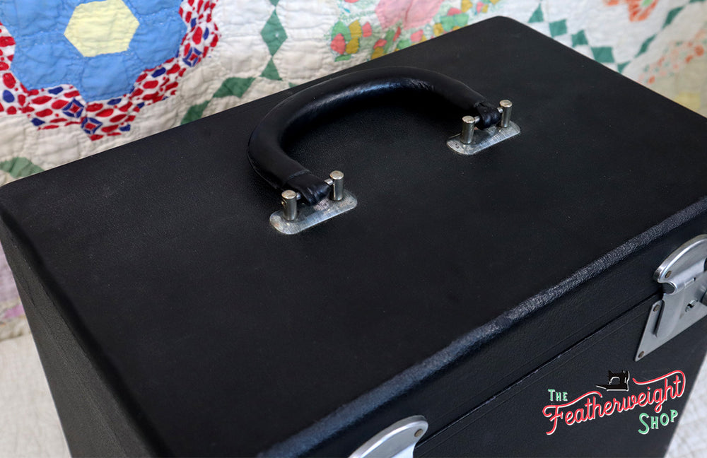 Singer Featherweight 221 Case Handle, Black Leather Replica – The ...