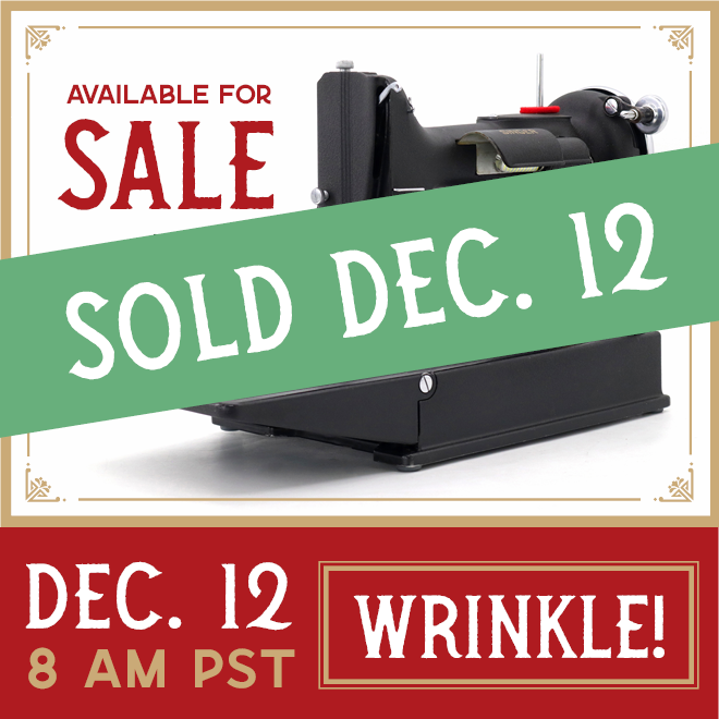 Singer Featherweight 221 Sewing Machine WRINKLE Crinkle – The Singer ...