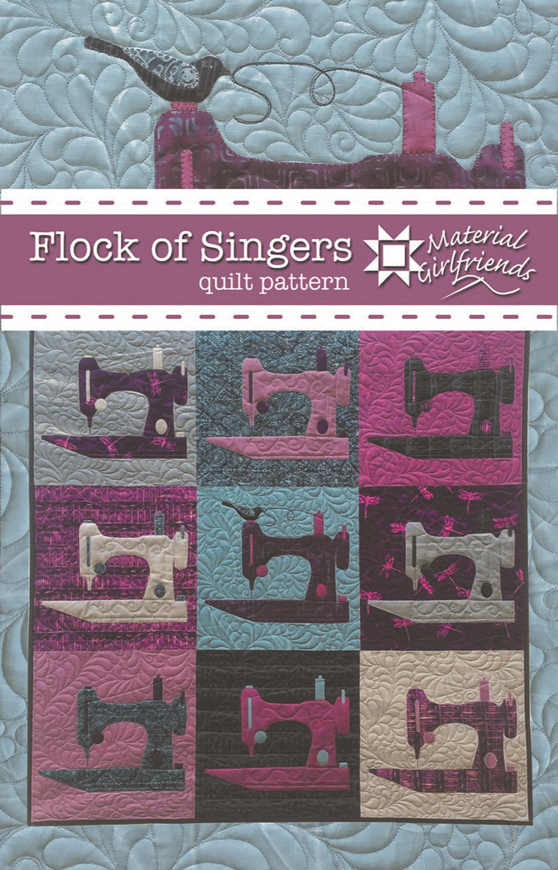 PATTERN, FLOCK OF SINGERS Wall-Hanging Quilt – The Singer Featherweight ...