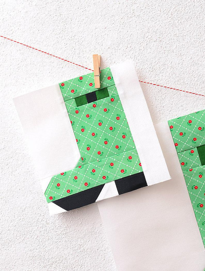 Pattern, Rain Boot Quilt Block by Ellis & Higgs (digital download ...