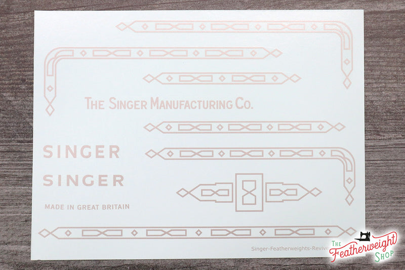 Decals, Paperclip Style for Singer Featherweight 221, 222K – The Singer ...