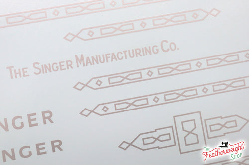 Decals, Paperclip Style for Singer Featherweight 221, 222K – The Singer ...