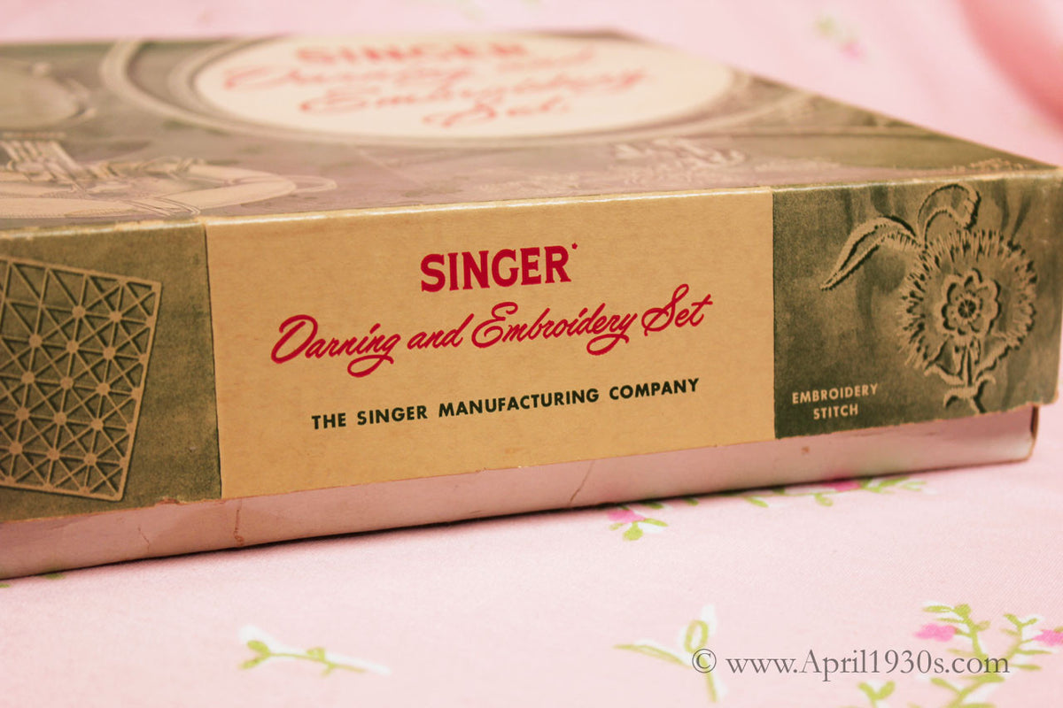 Vintage Singer Gift-Boxed Darning Embroidery Set – The Singer ...