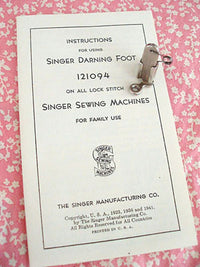 Singer Featherweight Embroidery & Darning Foot (Vintage Original) – The ...