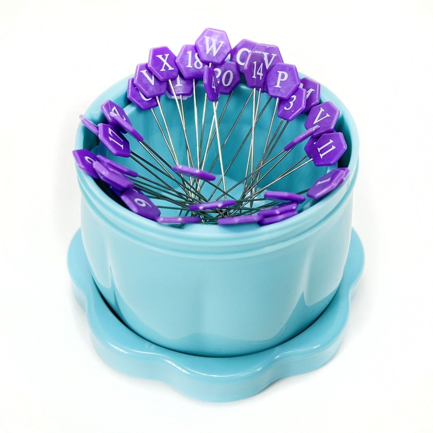 Magnetic Pin Cup- Bohemian Blue (LARGE) – The Singer Featherweight Shop