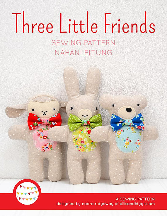 Pattern, Three Little Friends Toy Softies by Ellis & Higgs (digital do ...