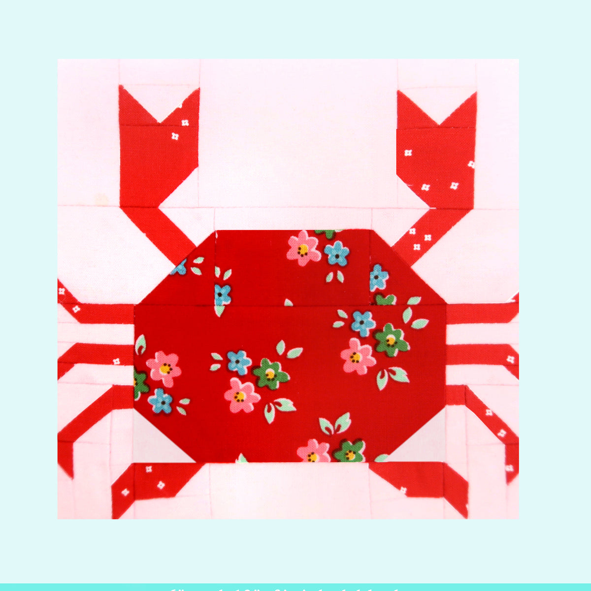 crab quilt block pattern