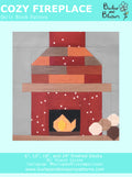 Pattern, Cozy Fireplace Quilt Block by Burlap and Blossom (digital dow ...