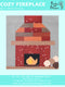 Pattern, Cozy Fireplace Quilt Block by Burlap and Blossom (digital dow ...