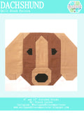 Pattern, Dachshund Dog Quilt Block by Burlap and Blossom (digital down ...